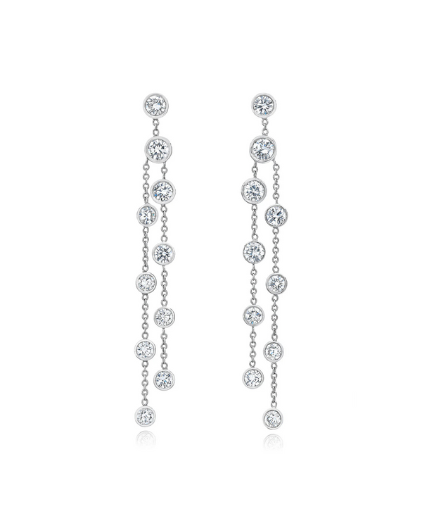 DRIPPING DIAMOND EARRINGS